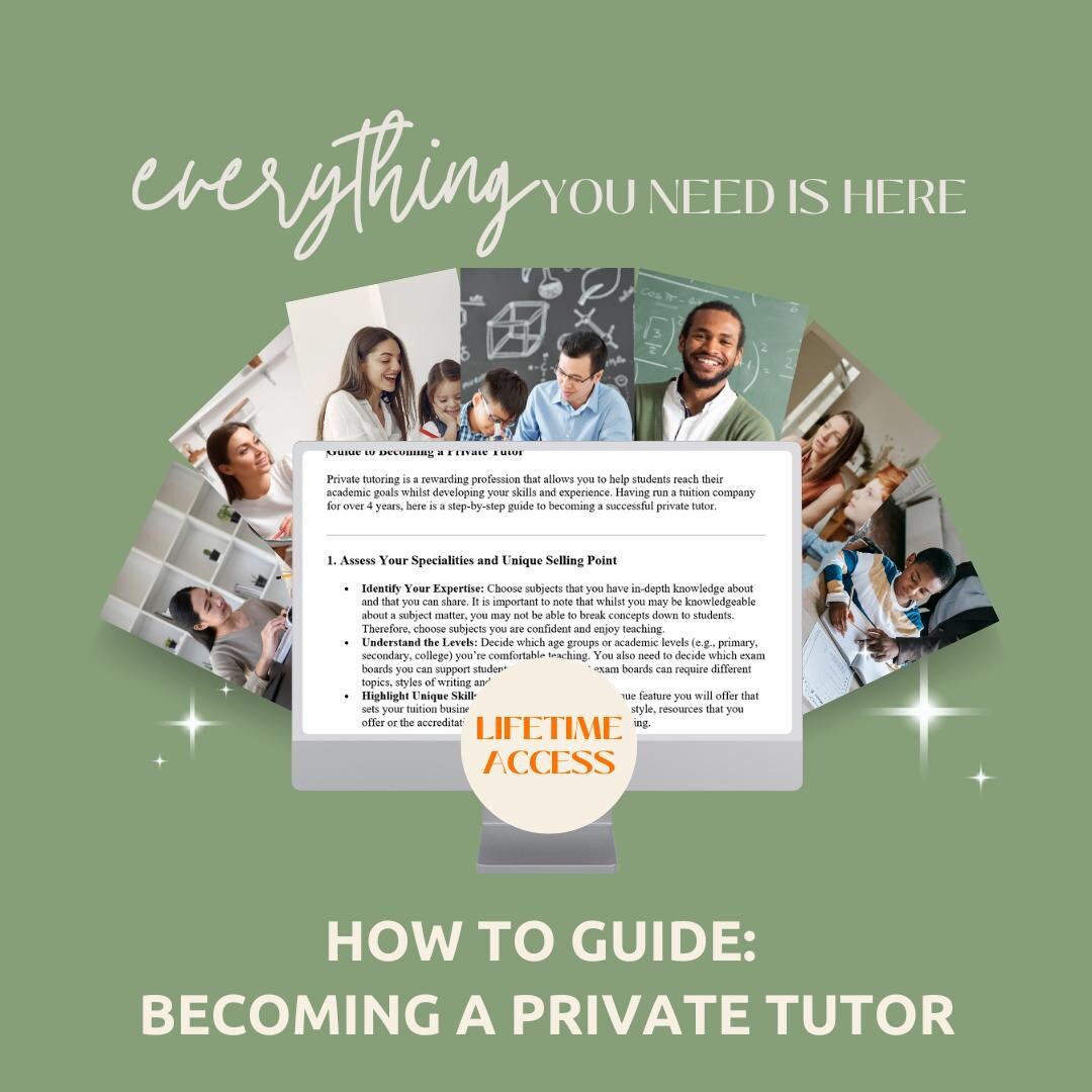How to Guide: Becoming a Private Tutor - Etsy