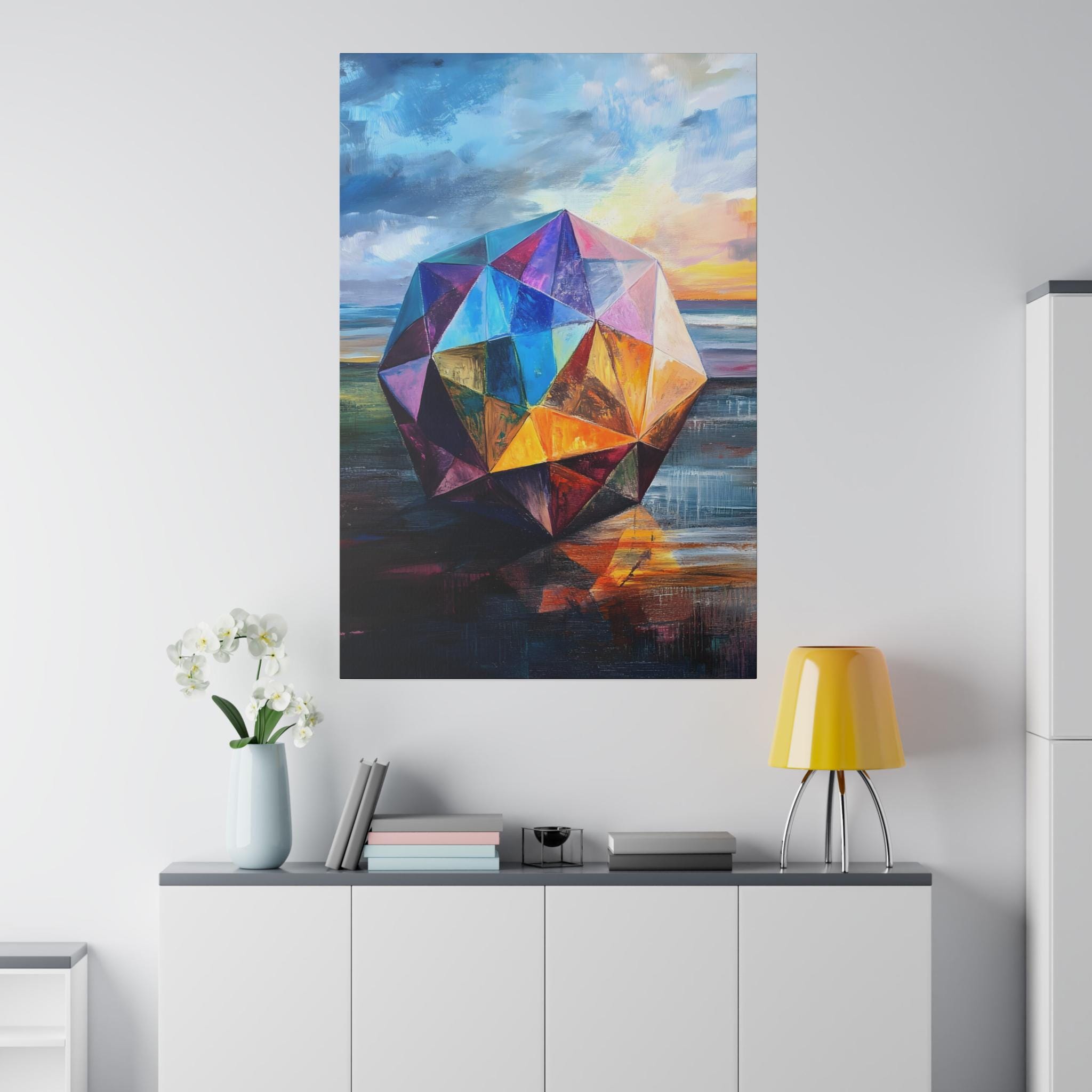Divine Dodecahedron Canvas Print, Geometric Wall Art, Sacred Geometry ...