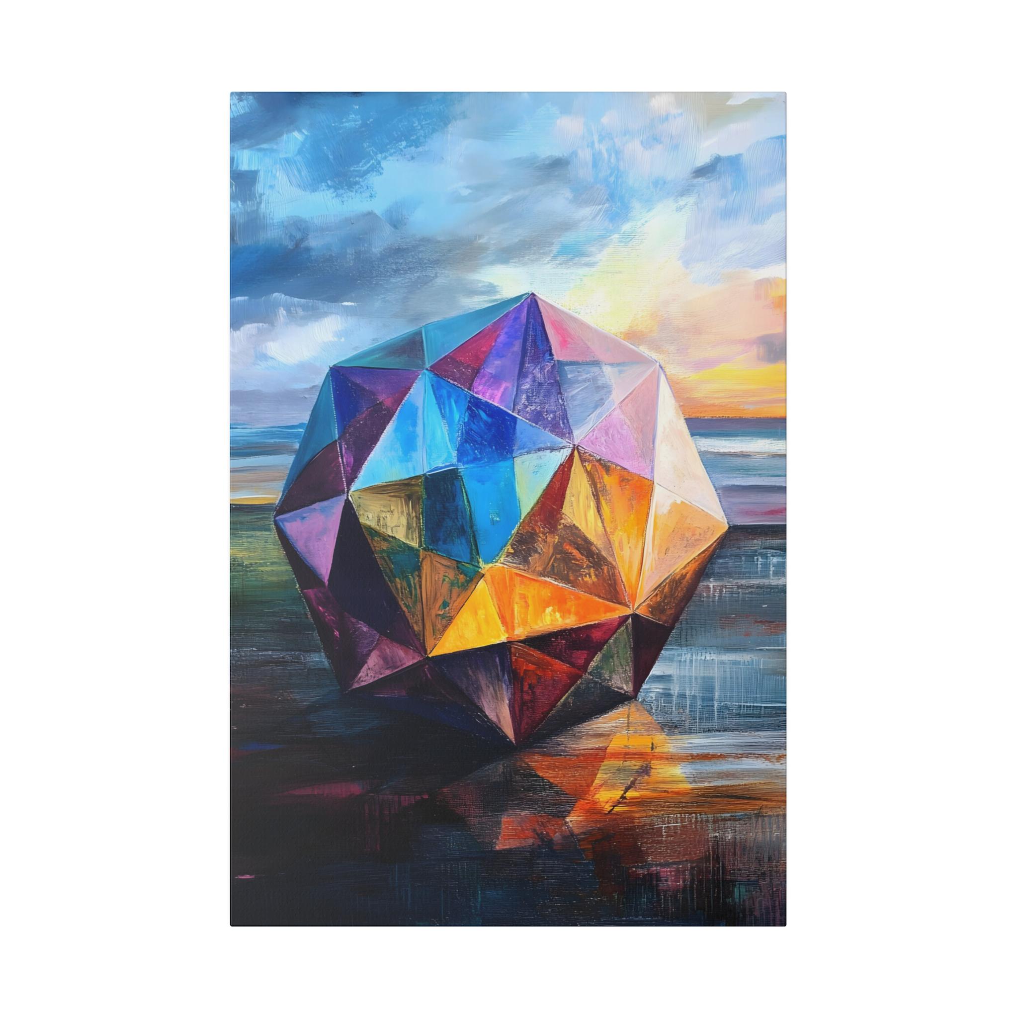Divine Dodecahedron Canvas Print, Geometric Wall Art, Sacred Geometry ...
