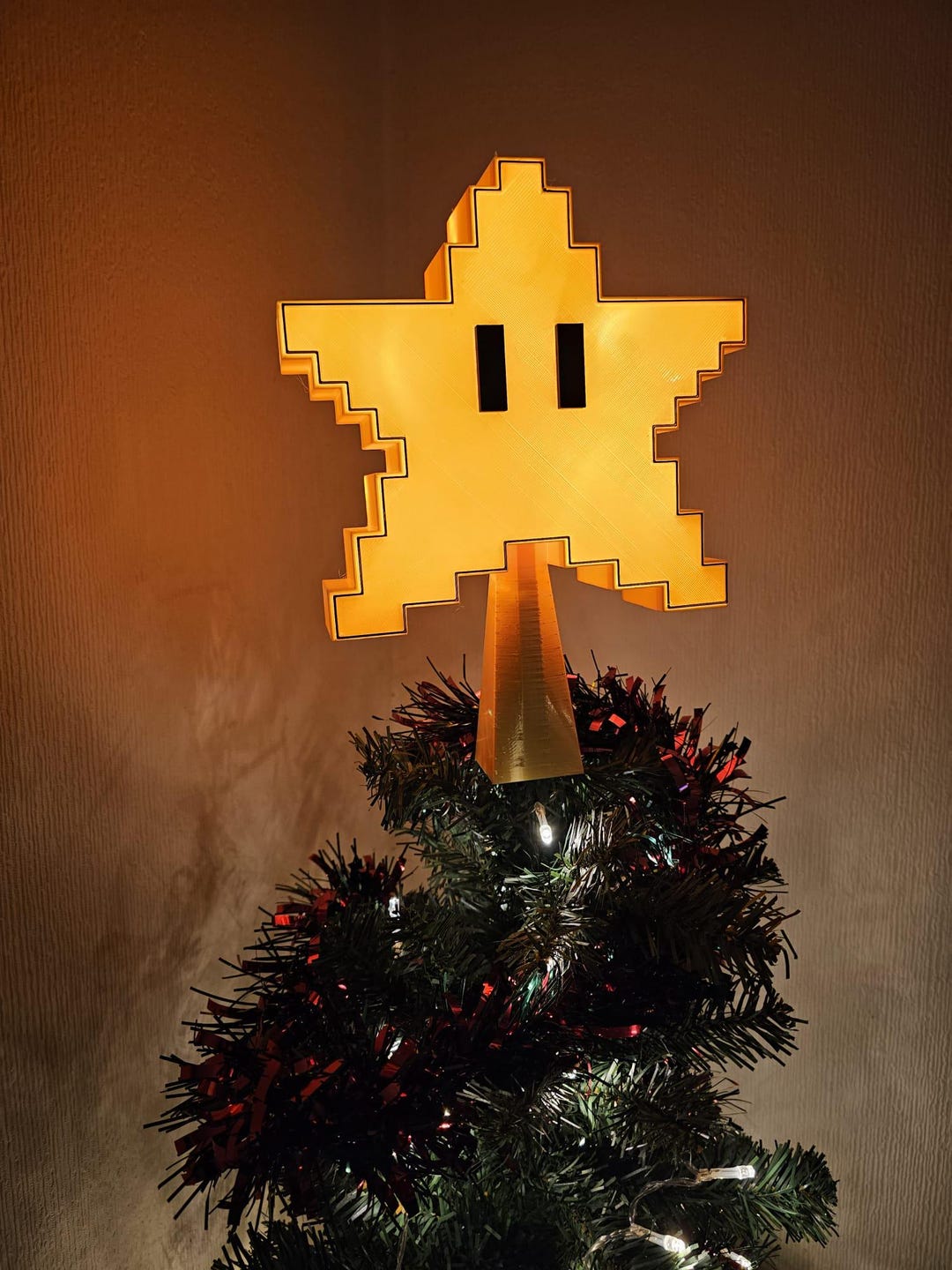 Super Mario Star Tree Topper/lamp - Etsy UK