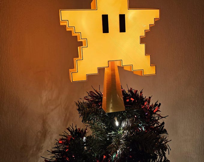 Super Mario Star Tree Topper/lamp - Etsy