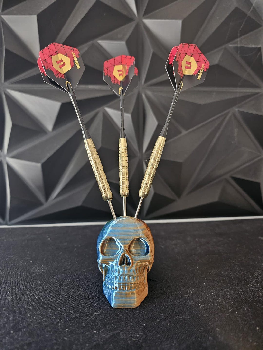 Skull Dart Holder – 3D Printed Gothic Dart Stand for 3 Darts - Etsy
