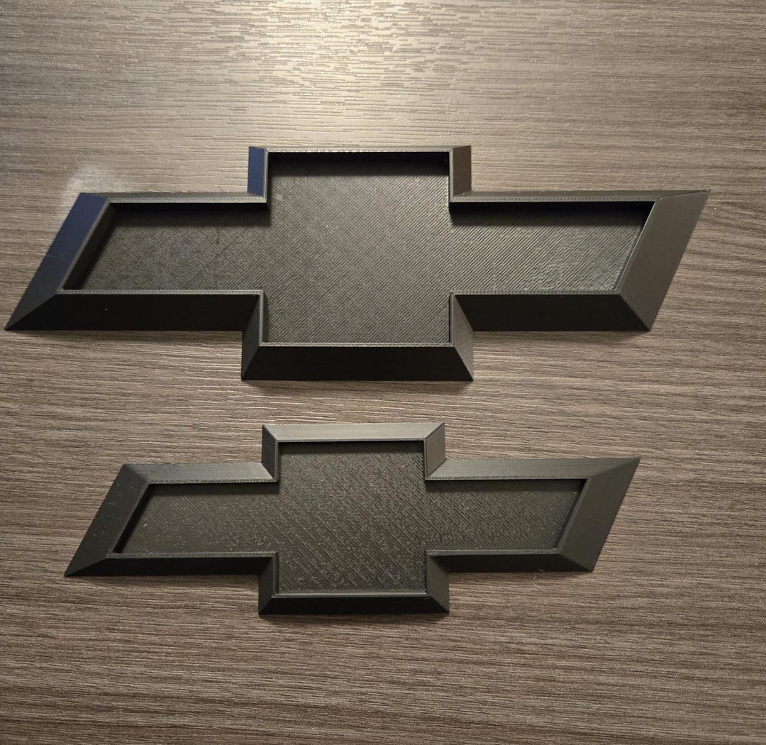 3D Printed Chevrolet Emblem Car Badge or Wall Decor Personalized Size ...