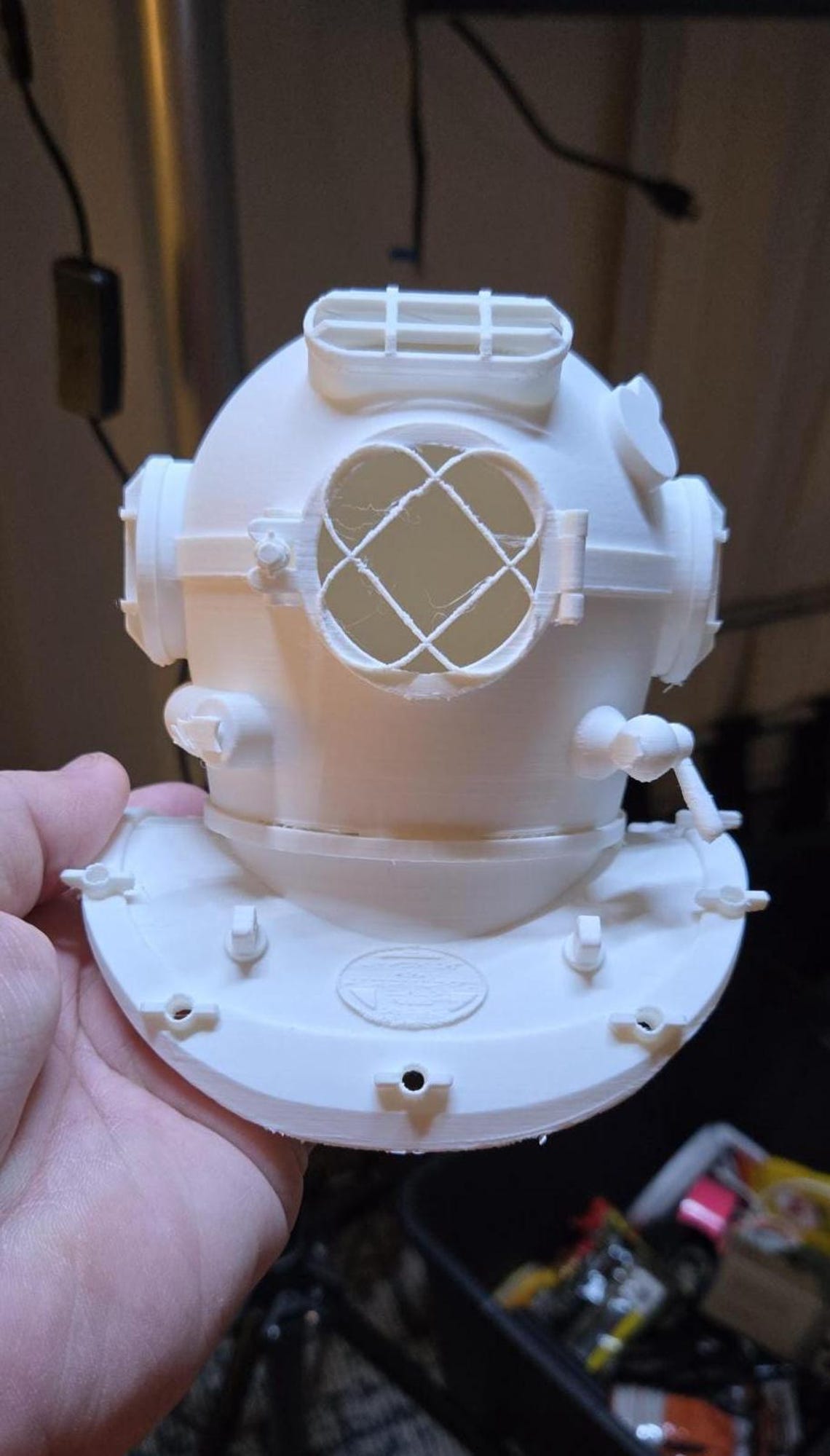3D Printed Vintage Dive Helmet Nautical Decor Custom Colors Sizes ...