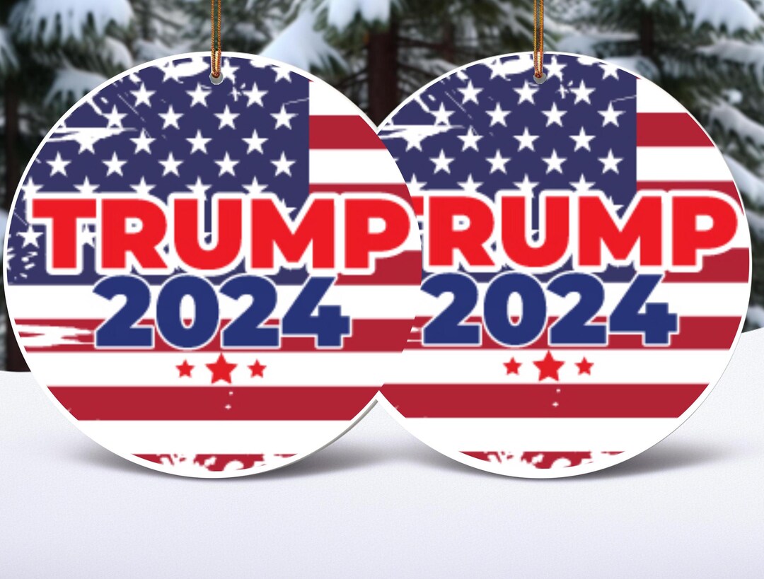 Donald Trump 2024 Ornament, Republican Gift,ceramic Ornament,holiday ...