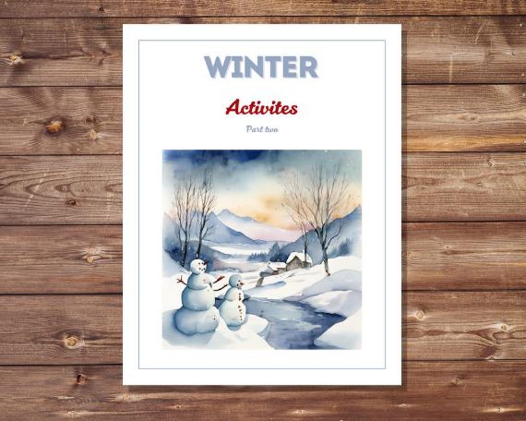 Winter Activity Set, Homeschool Unit Studies, Homeschool Printables ...