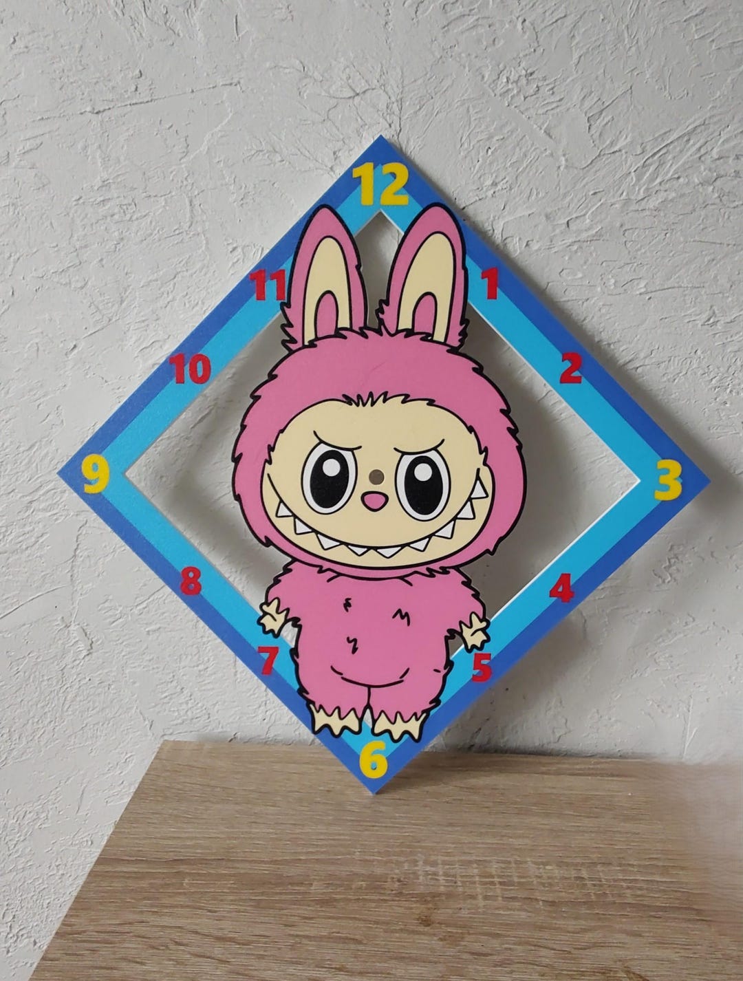 Cute Monster Labubu Wall Clock – Fun Kids Room Decoration - Etsy