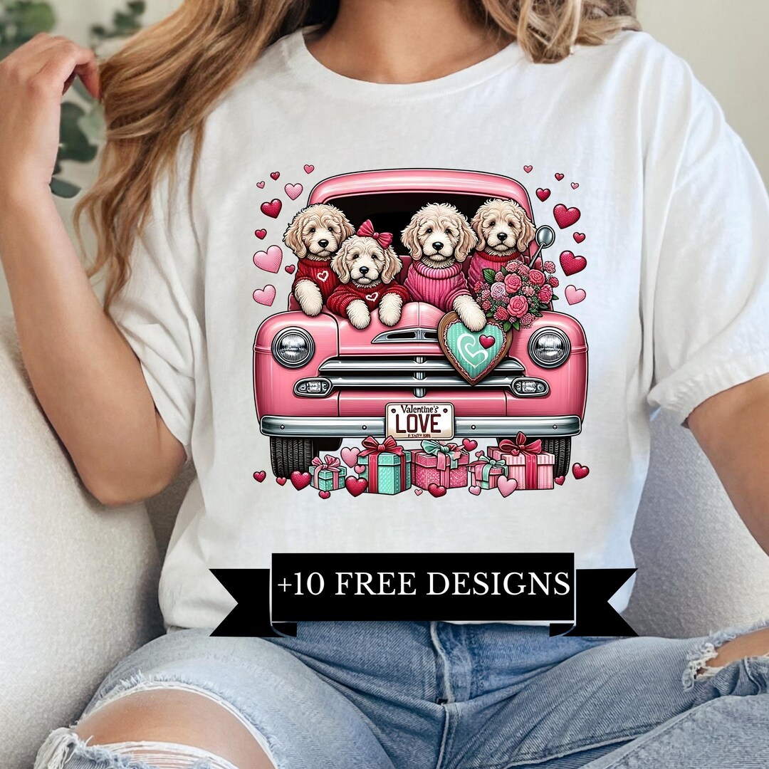 Labradoodle Valentine Png, Dog Mom Gift, Dog Lover, Gift, Doodle Dog ...
