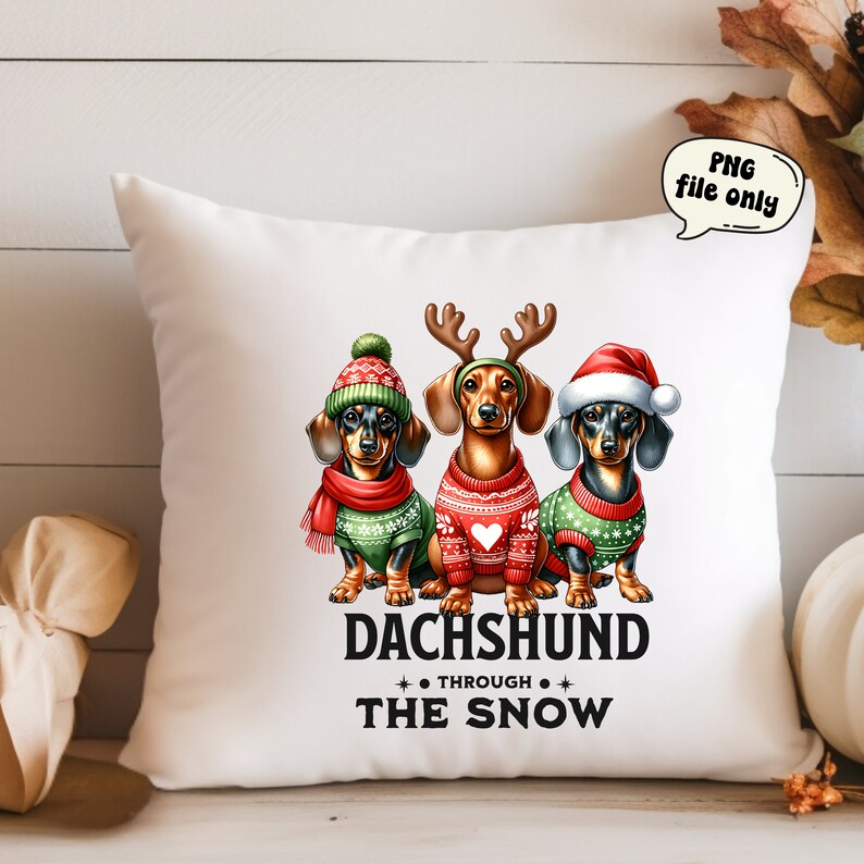 Dachshund Through the Snow Png, Dog Mom Gift, Dachshund Lover, Gift ...
