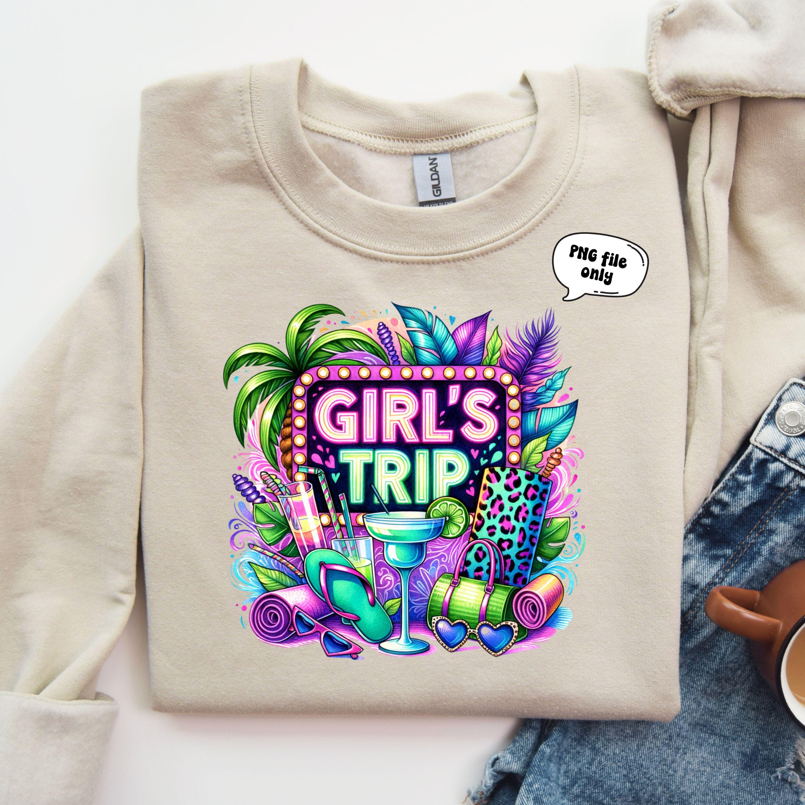 Girls' Trip PNG, Leopard Summer Vacation Design, Sublimation Designs ...