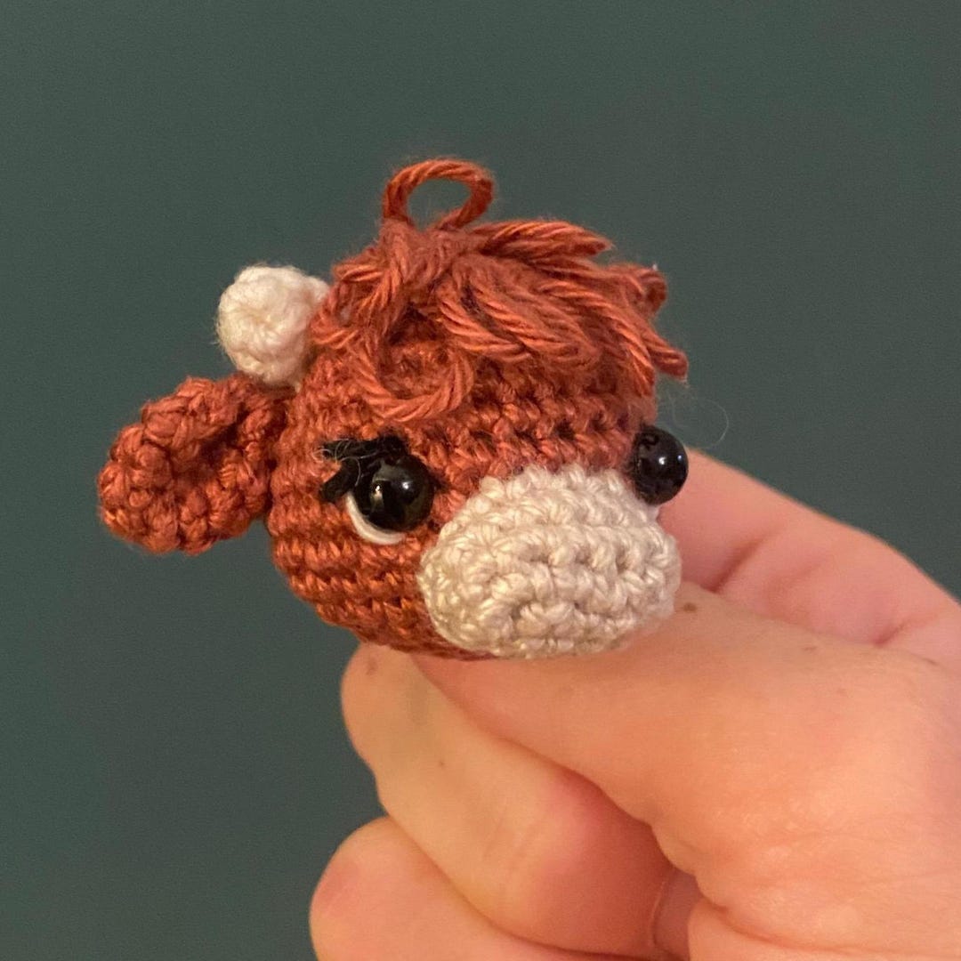 Heidi the Highland Cow / Highland Cattle - Keychain - Crochet Pattern ...