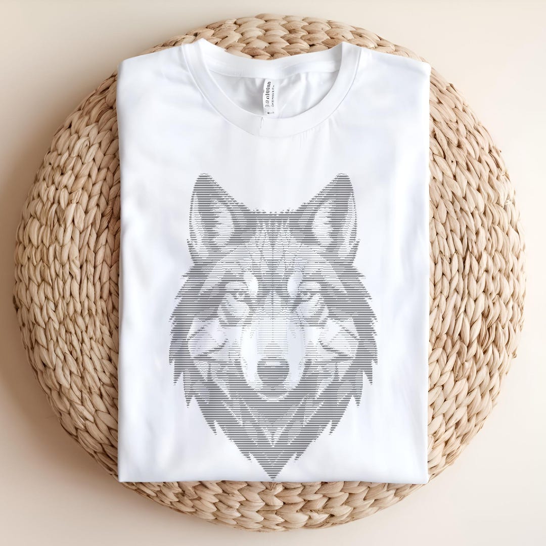 Wolf ASCII Shirt, Wolf ASCII T-shirt, Wolf Graphic Tee, Wolf Lover Gift ...