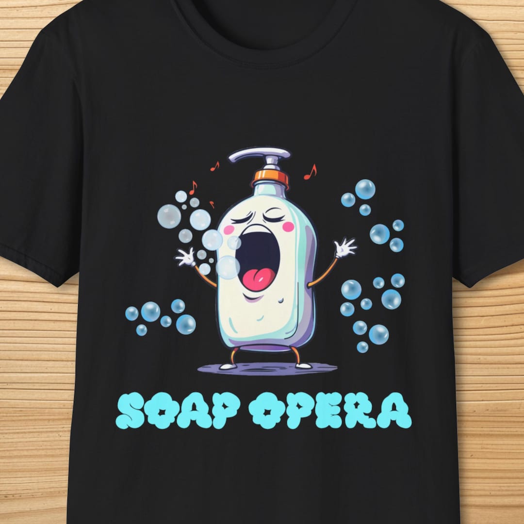 Soap Opera Unisex Graphic Tee, Cartoon Illustration, Unique, Trendy Tee ...