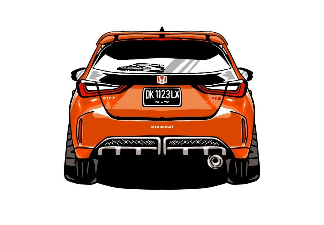 Custom Car Vector Illustration Art, for Him for Her, Car Enthusiast ...