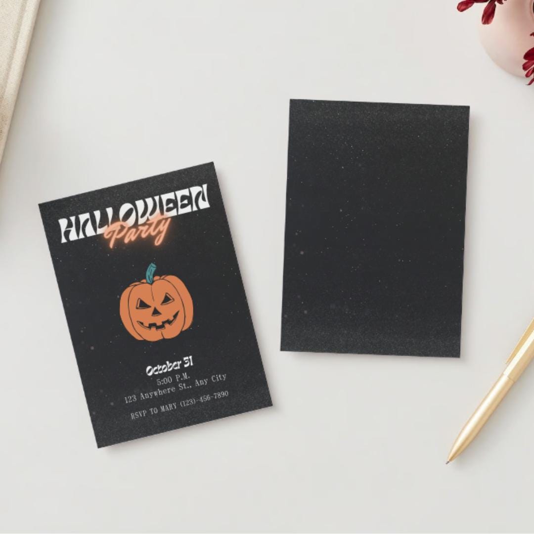 Customizable Halloween Party Invitation, Printable Halloween Party ...