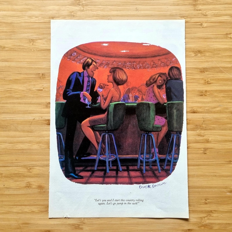 Framed Humor Cartoon - Etsy UK