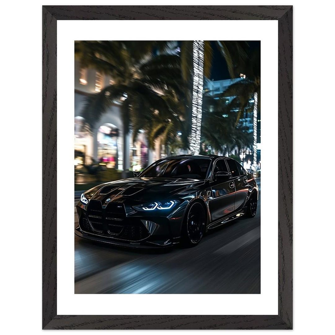 Bmw M3 Competition Premium Wooden Wall Framed Poster - Etsy