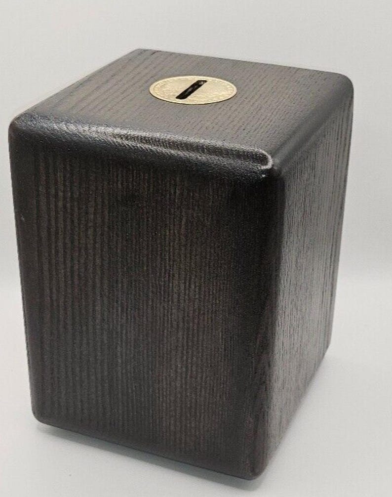 Handcrafted Post Office Box Door Bank Made From Ash W/ Morgan Dollar ...