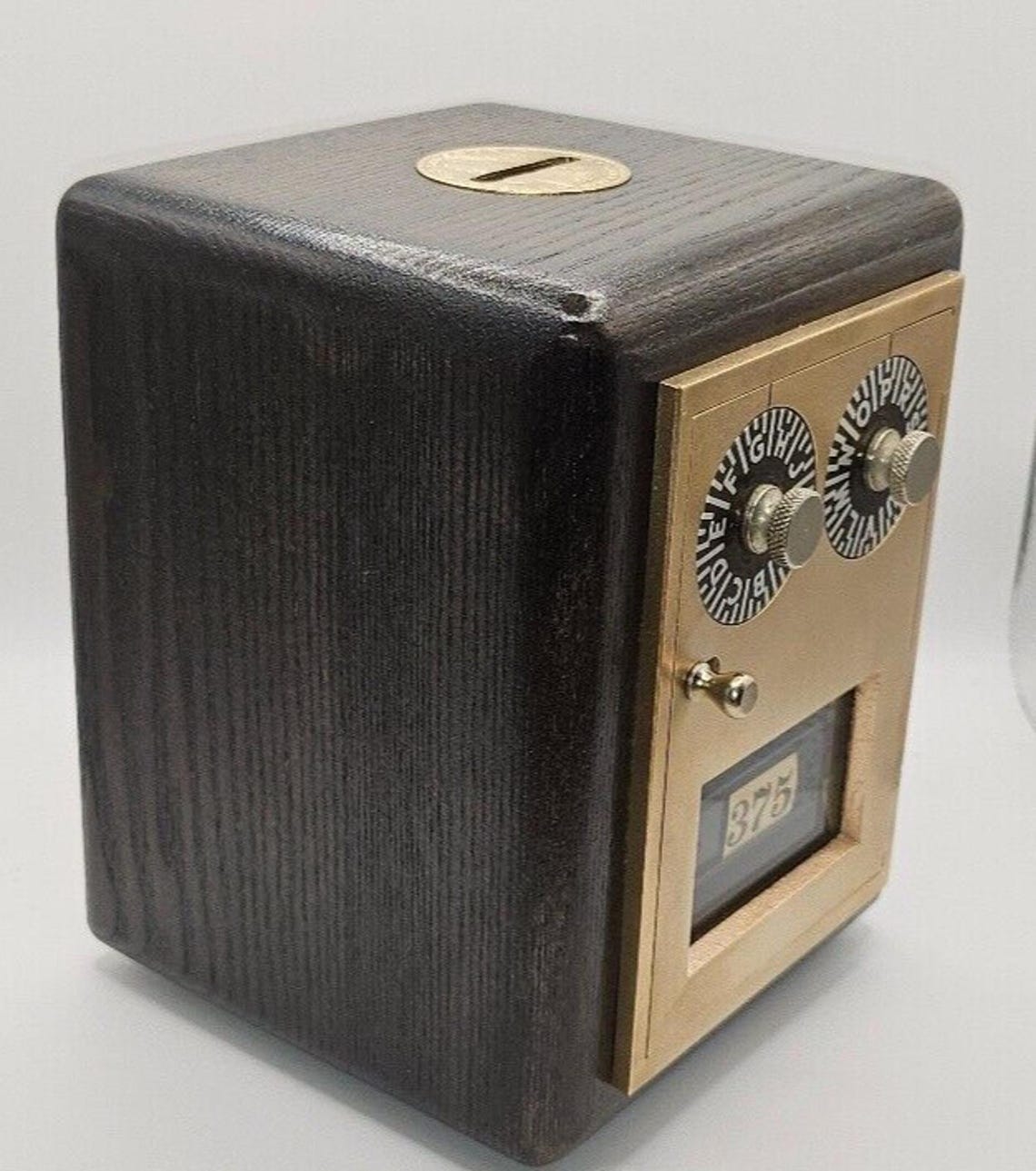 Handcrafted Post Office Box Door Bank Made From Ash W/ Morgan Dollar ...