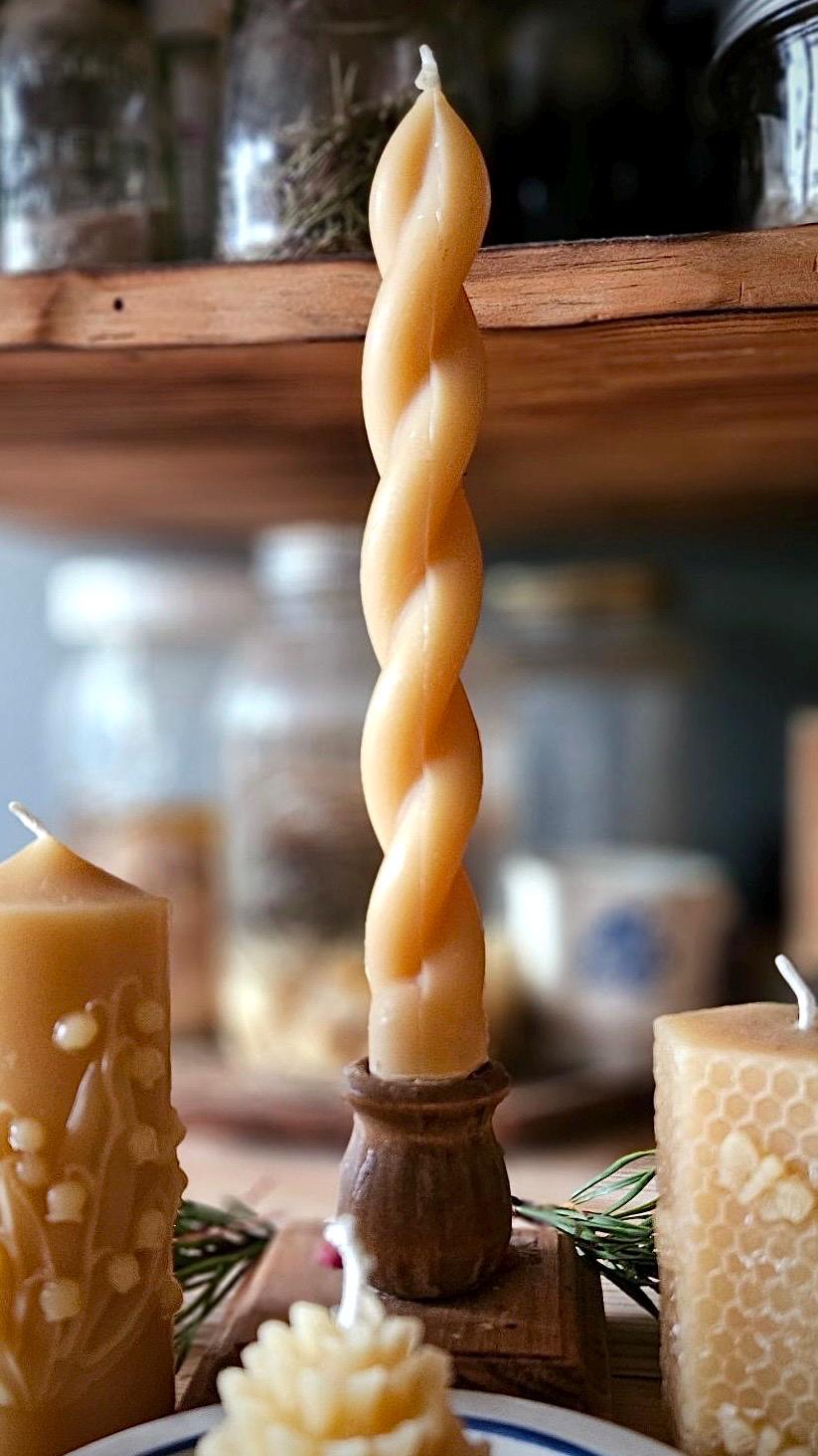 Handmade 100% Beeswax Candles - Etsy