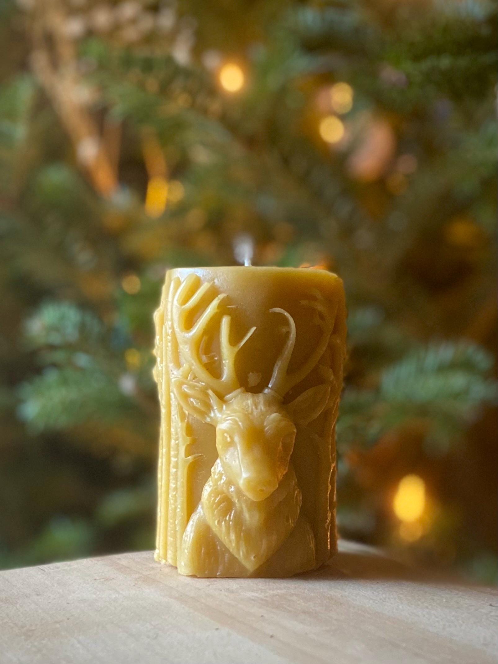 Handmade 100% Beeswax Candles - Etsy