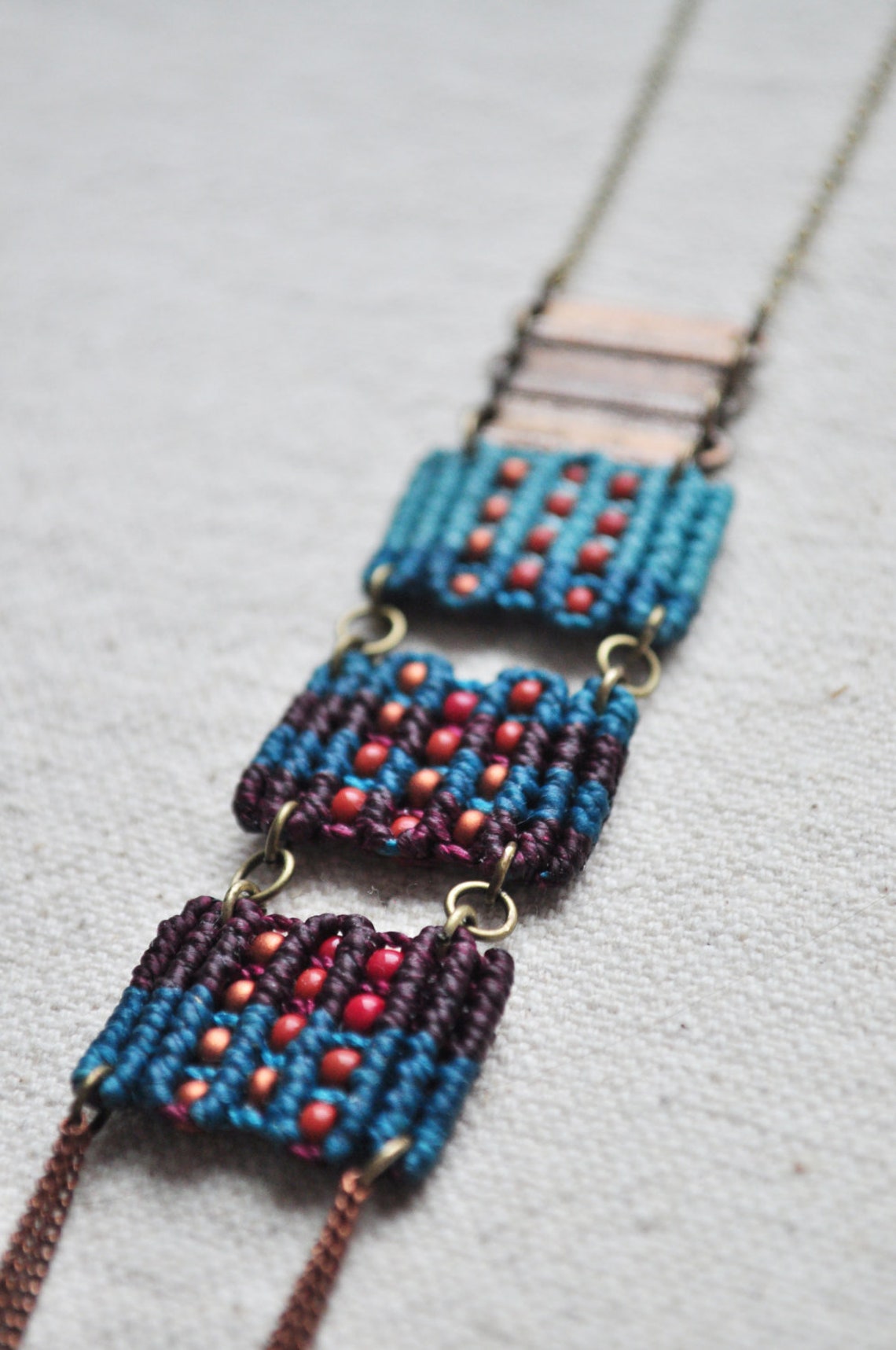 Triple Circuit Necklace Turquoise - Etsy