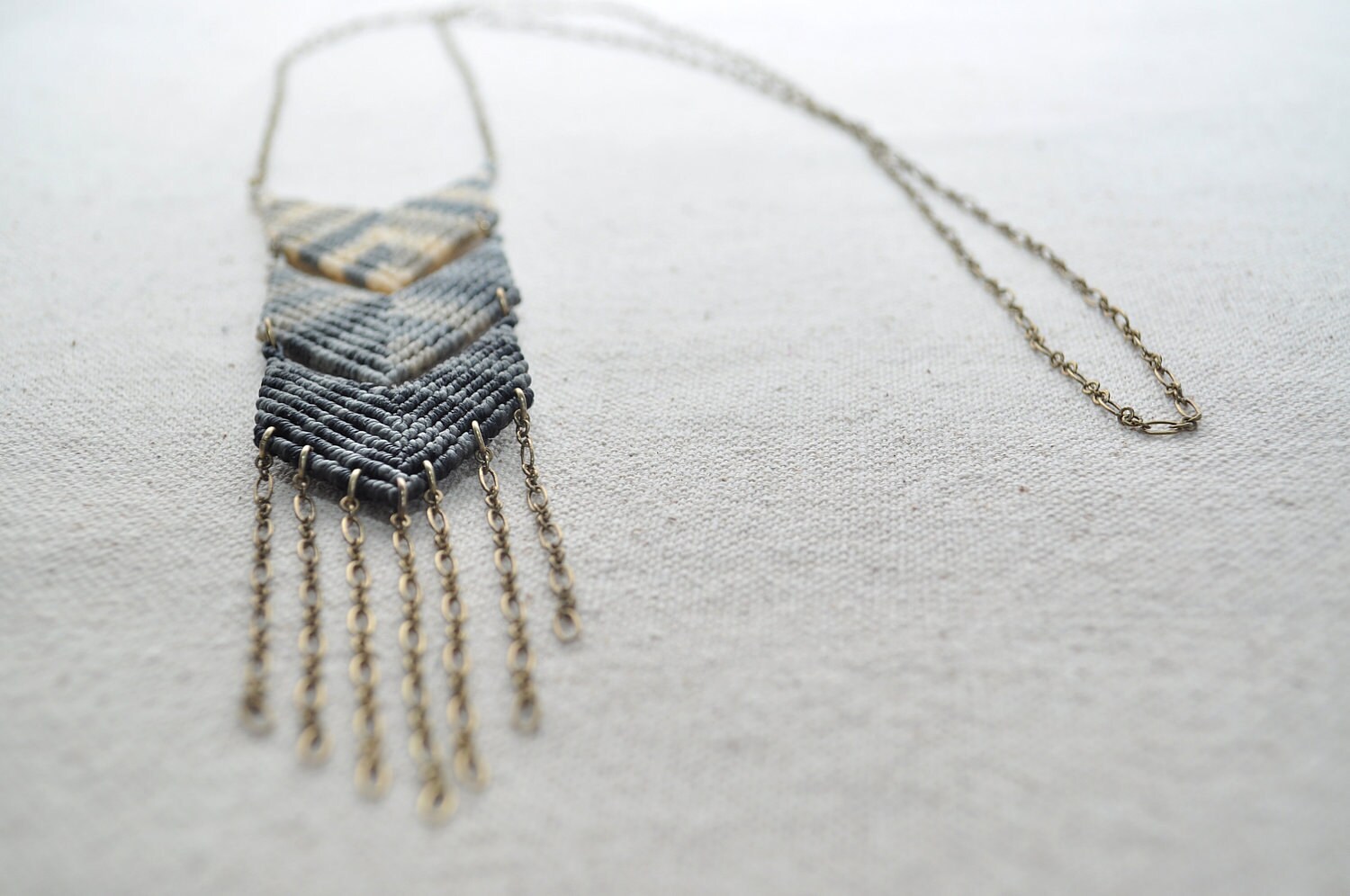 Triple Chevron Fade Necklace - Etsy