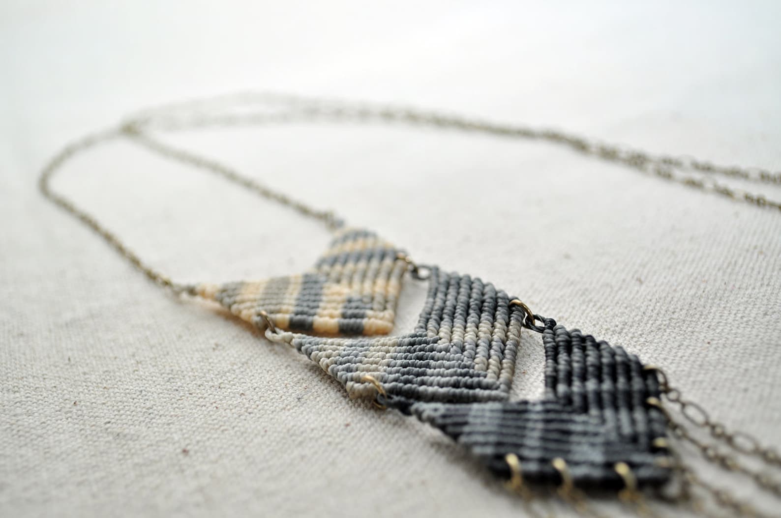 Triple Chevron Fade Necklace - Etsy