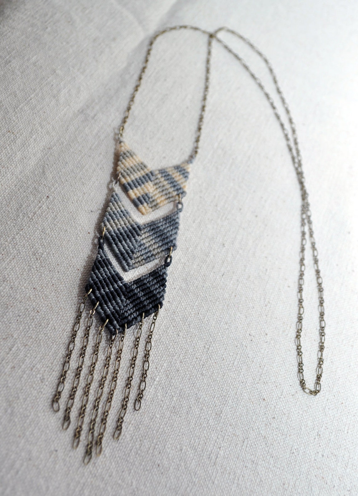 Triple Chevron Fade Necklace - Etsy
