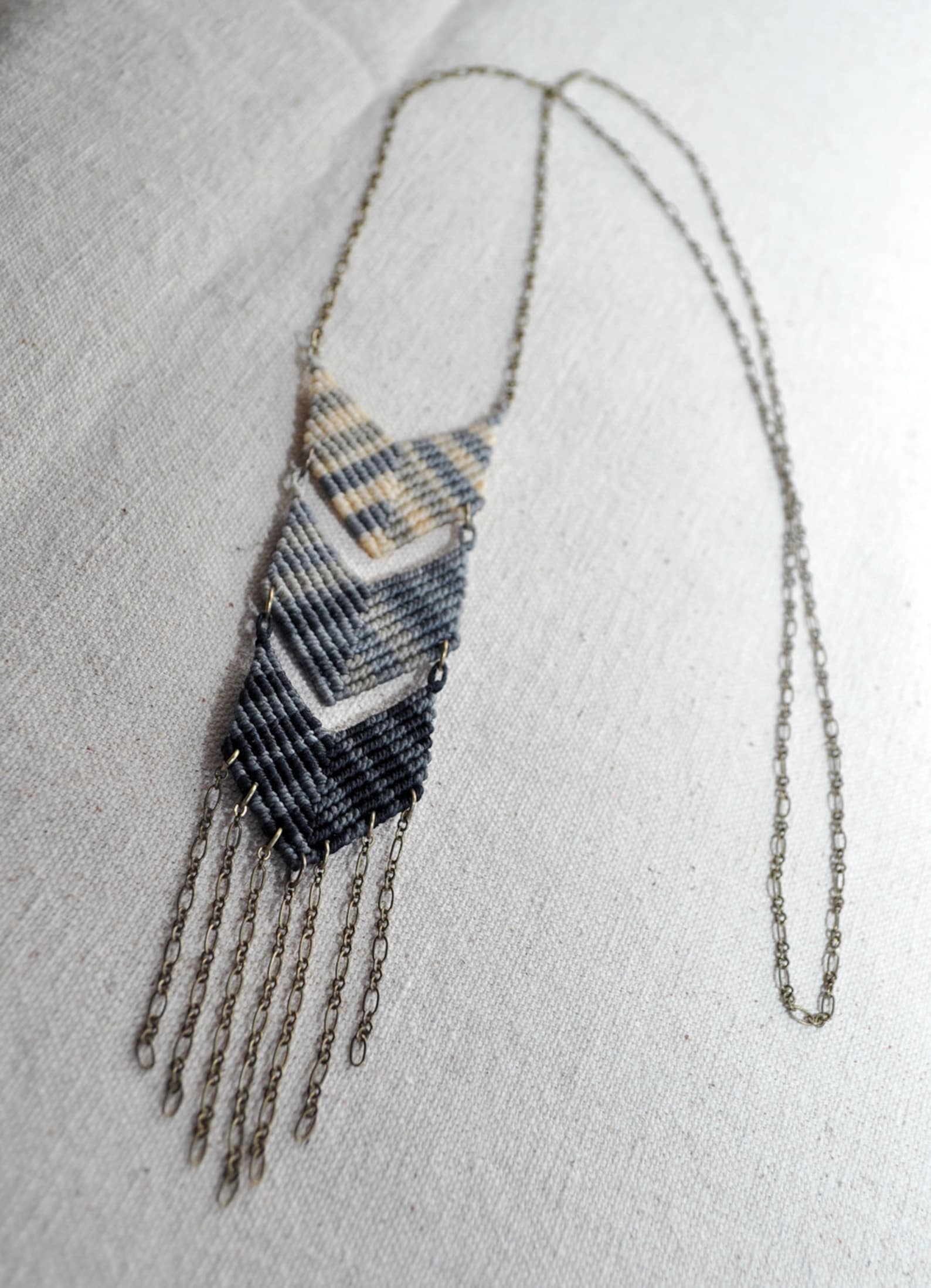 Triple Chevron Fade Necklace - Etsy