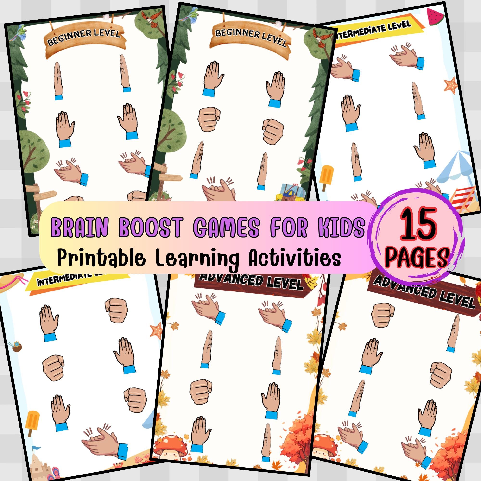 Preschool Learning Worksheets, Brain Boost Games, Fine Motor Skills ...