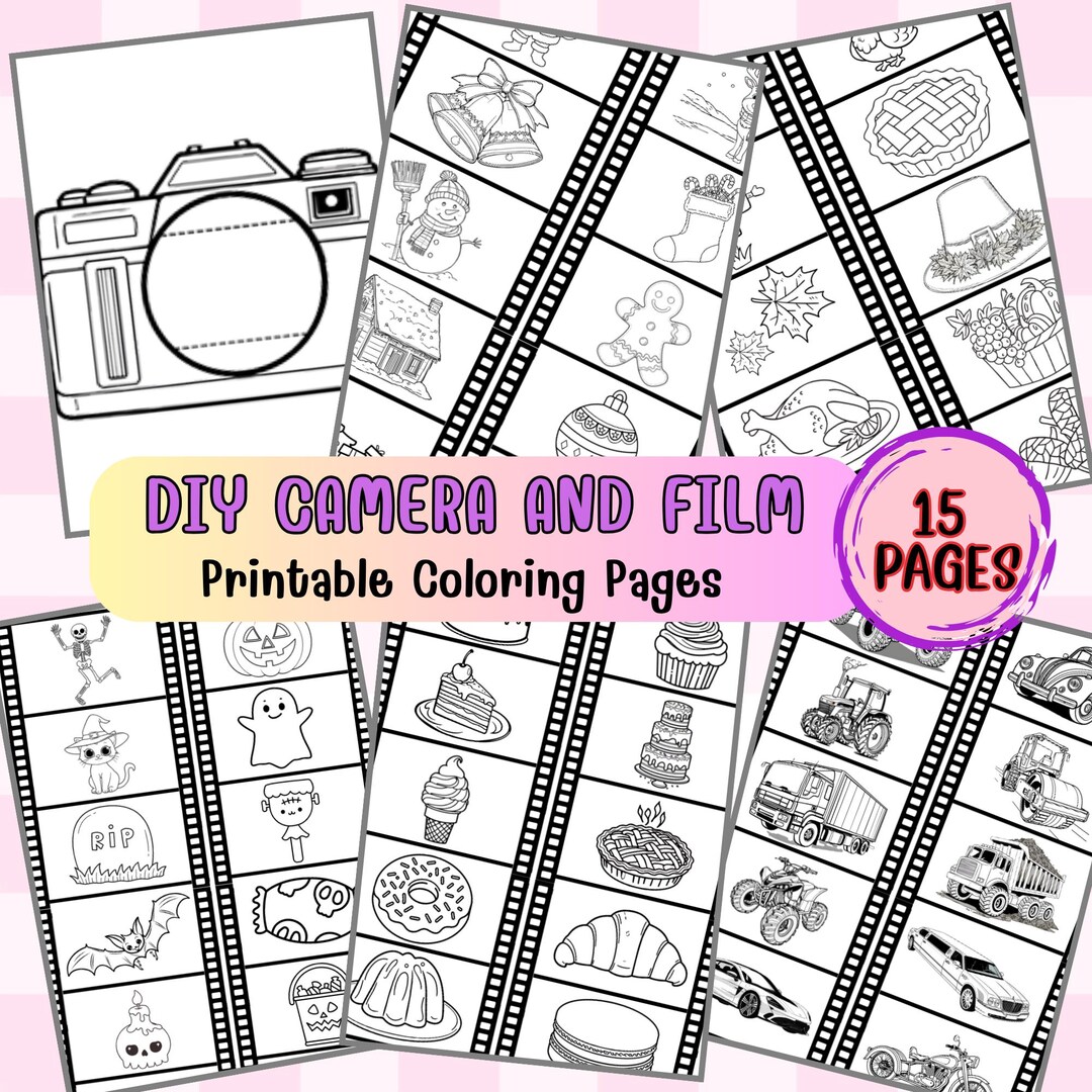 DIY Camera Craft – Kids Printable Coloring and Assemble Activity ...