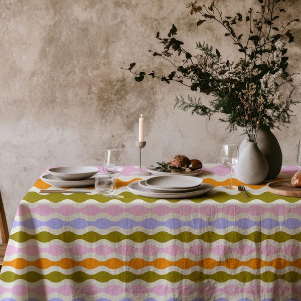 Retro Tablecloths - Etsy