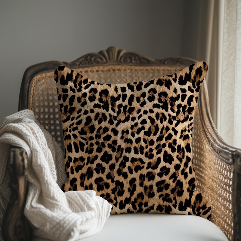 Leopard Throw Pillow - Etsy