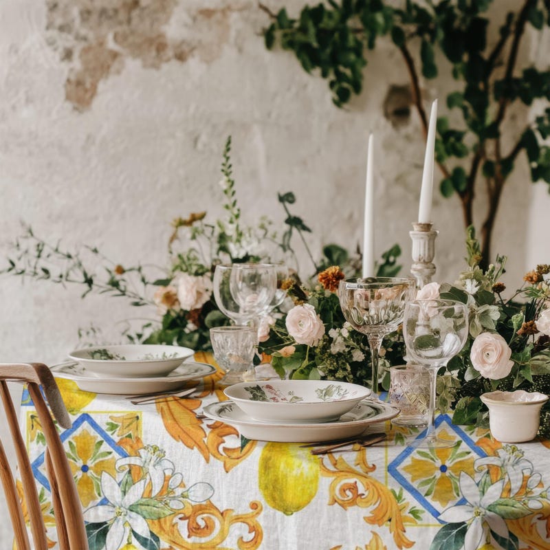 Italian Tablecloth - Etsy