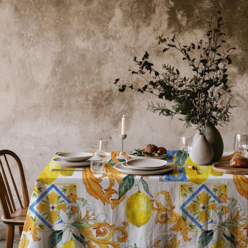 Italian Tablecloth - Etsy