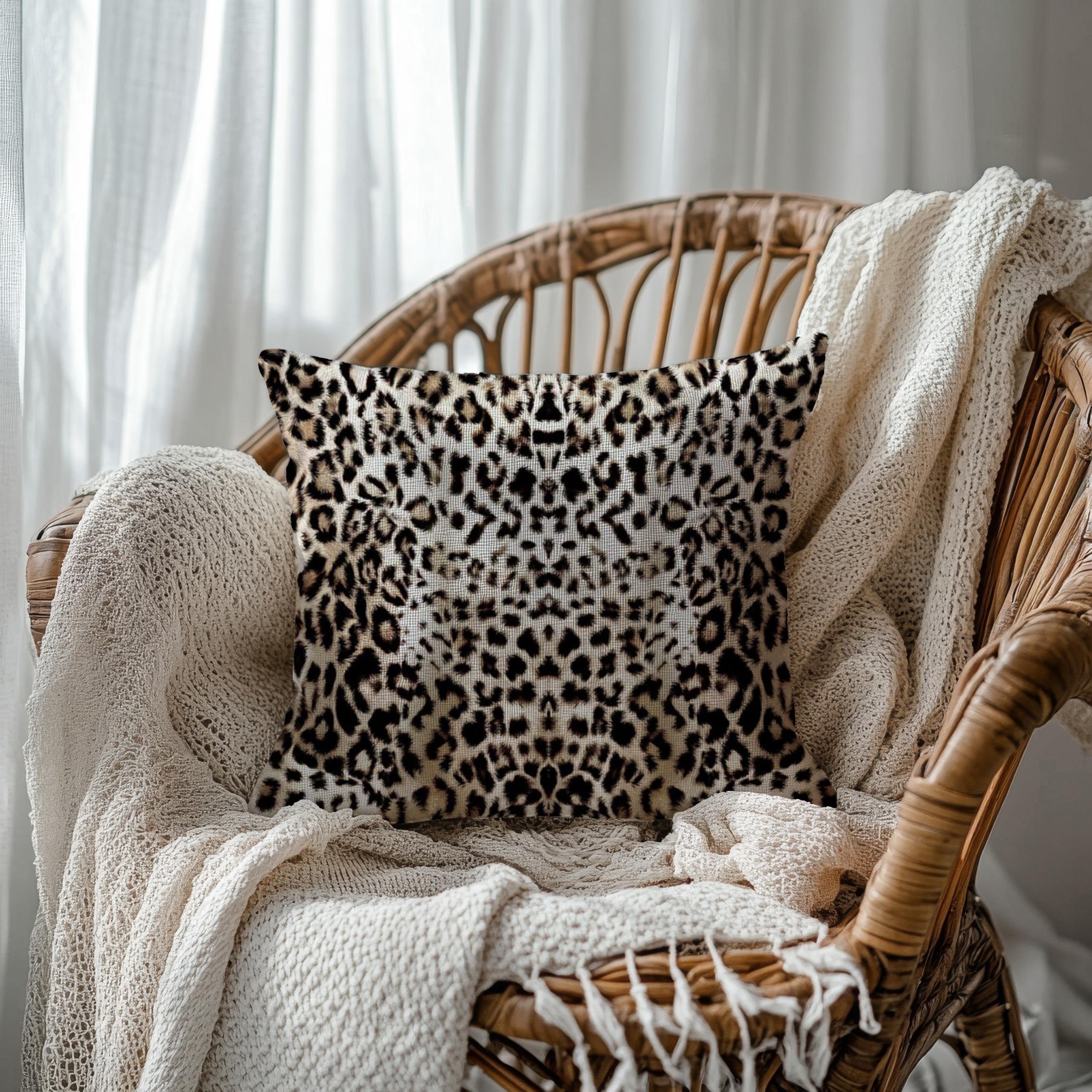 Leopard Print Throw Pillows - Stylish Animal Print Cushions for Home ...