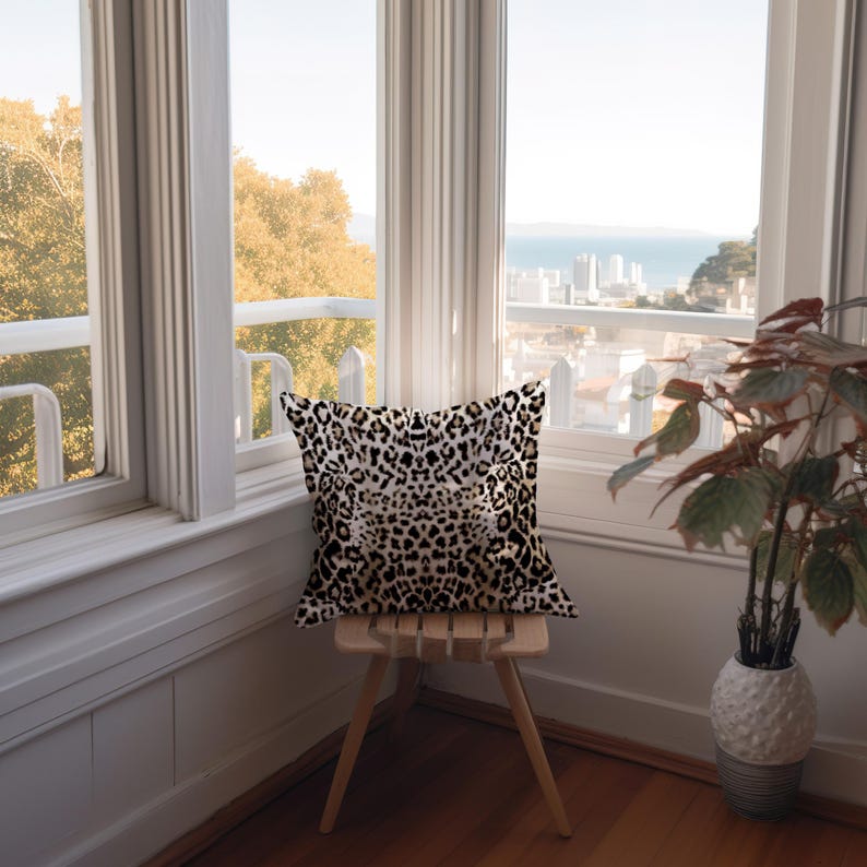 Leopard Print Throw Pillows - Stylish Animal Print Cushions for Home ...