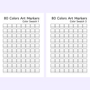 Blank Color Swatches Chart Color Chart Printable Swatch Template Color ...