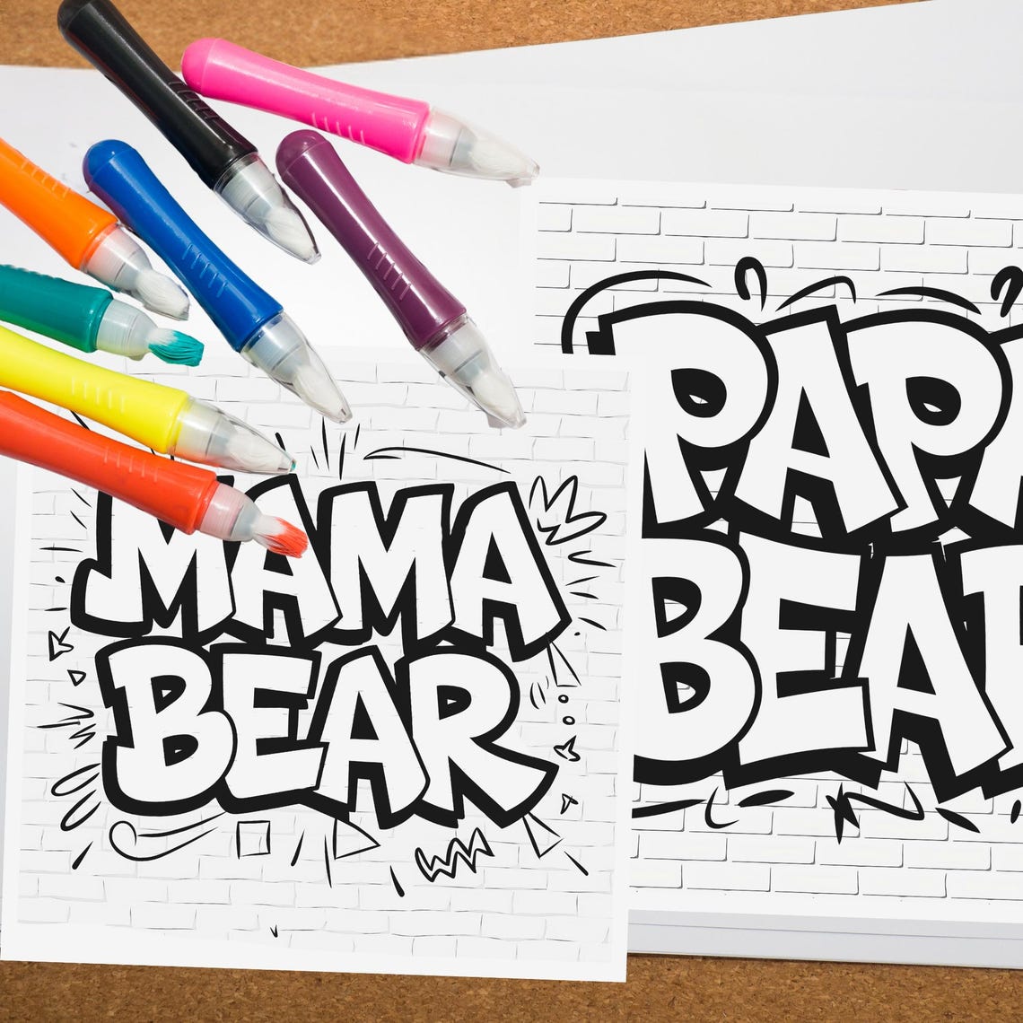 Graffiti Coloring Pages for Kids Adults, Printable Street Art Coloring ...