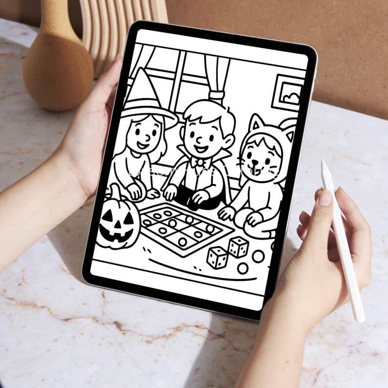 Hygge Halloween Cute Spooky Coloring Book for Adults and Teens | Cozy ...