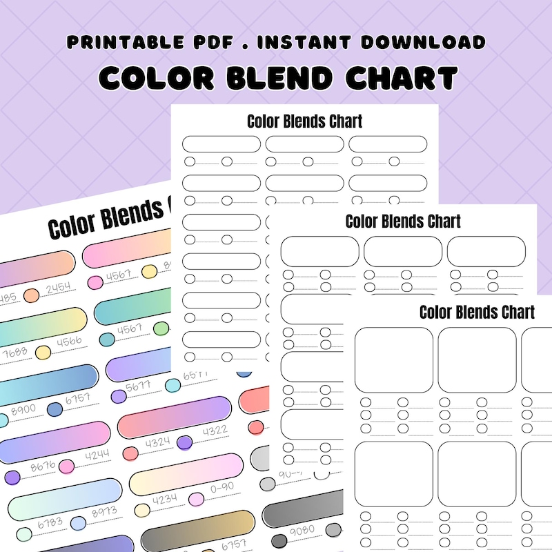 Paint Color Charts - Etsy