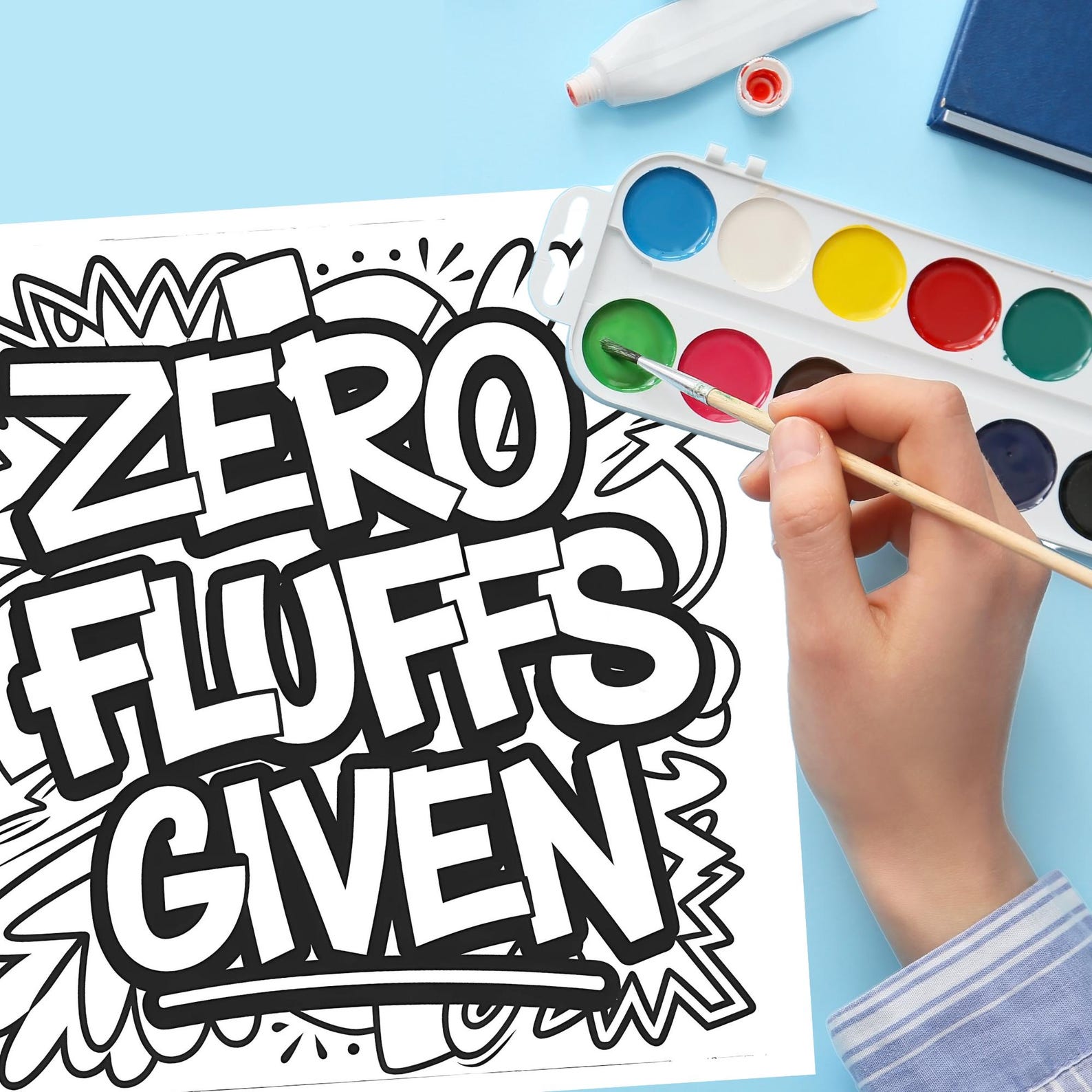 Graffiti Coloring Pages for Kids Adults, Printable Street Art Coloring ...