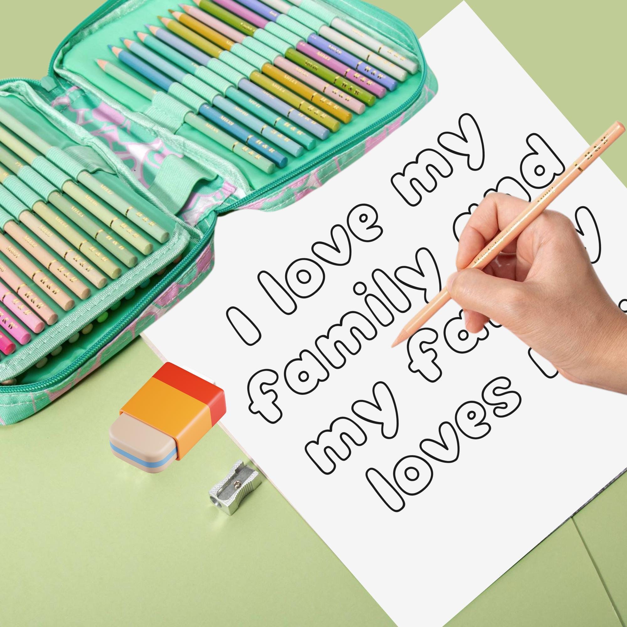 Positive Affirmation Coloring Card for Kids Boost Confidence Creativity ...