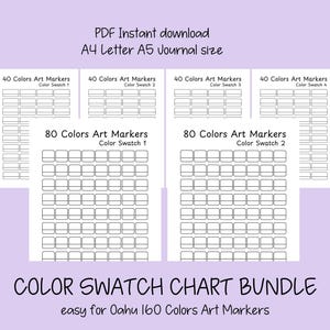Blank Color Swatches Chart Color Chart Printable Swatch Template Color ...