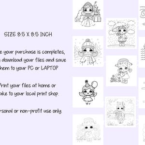 Kawaii Coloring Page Kawaii Dolls Super Cute Doll Characters Coloring ...