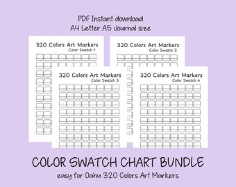Blank Color Swatches Chart Color Chart Printable Swatch Template Color ...