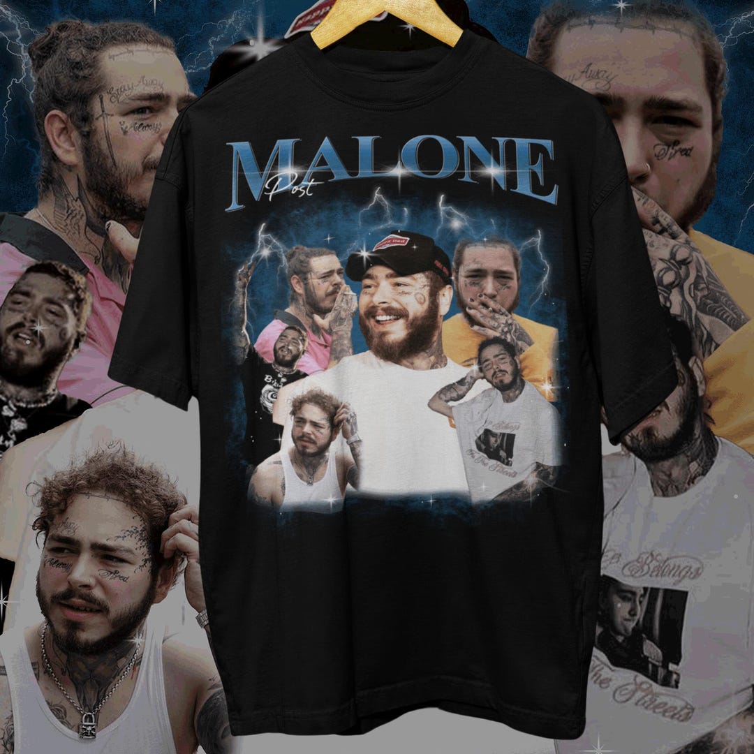Vintage Post Malone Bootleg Rap Music Merch Shirt, Retro Post Malone T ...