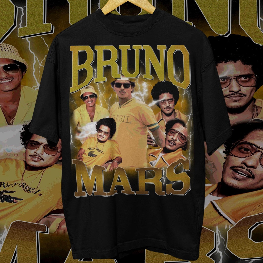 Vintage Bruno Mars Shirt, Bruno Mars Merch Bootleg Bruno Tee, R&B Shirt ...