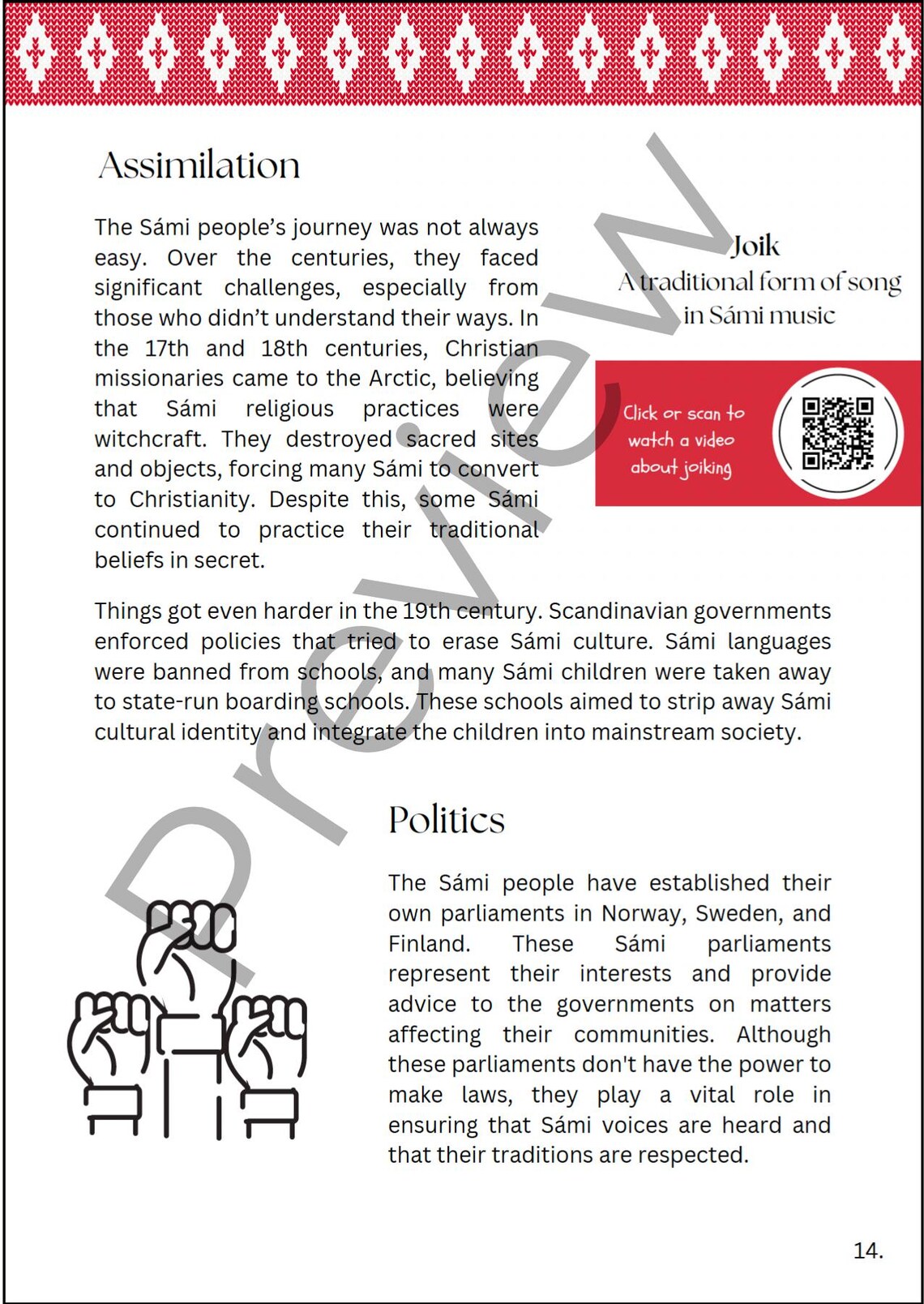 Sami Culture Lesson Printable Homeschool Geography & Indigenous Studies ...